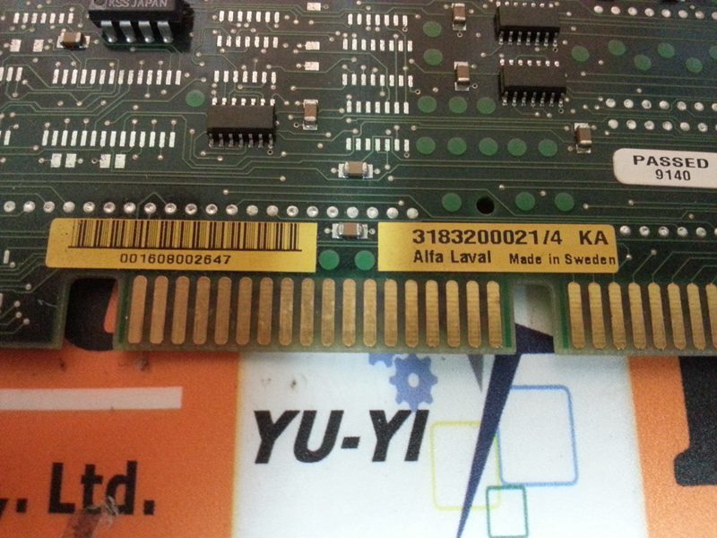 ALFA LAVAL 3183200021/4 KA BOARD - 裕益科技自動化設備可程式編碼器PLC分散式控制系統DCS