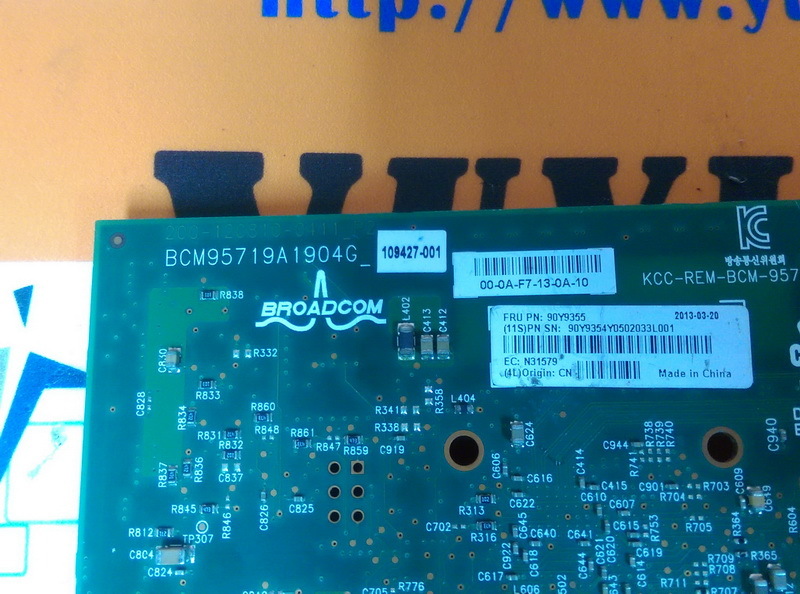 Broadcom BCM95719A1904G 4-Port GBE NIC Interface Card - PLC DCS SERVO ...