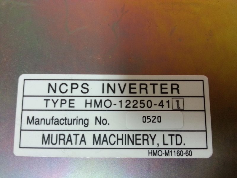 MURATA HMO-12250-411 NCPS INVERTER - 裕益科技自動化設備可程式編碼器PLC分散式控制系統DCS