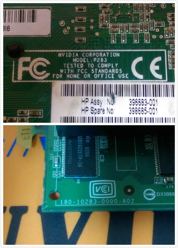 NVIDIA P283 180-10283-0000-A02 Video Card - 裕益科技自動化設備可程式編碼器PLC分散式控制系統DCS