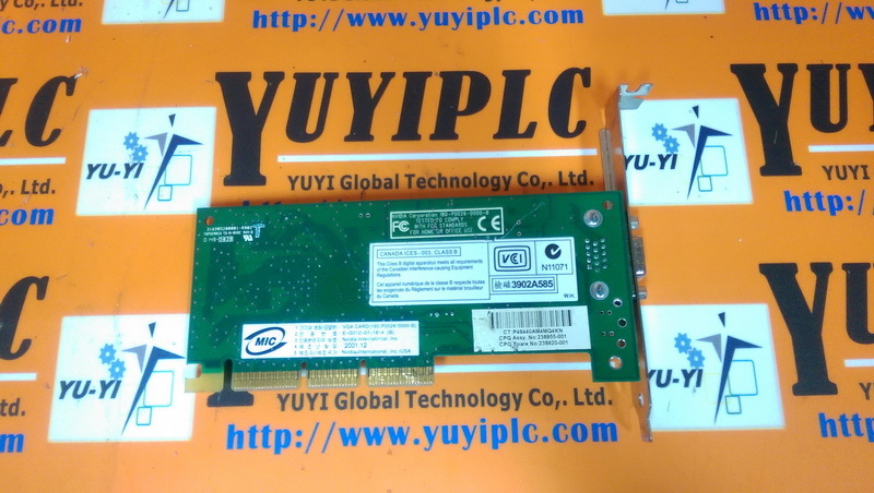NVIDIA 180-P0026-0000-B VGA Card - 裕益科技自動化設備可程式編碼器PLC分散式控制系統DCS