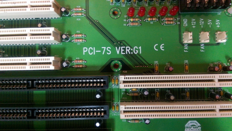 PICMG PCI-7S VER:G1 Backplane - PLC DCS SERVO Control MOTOR POWER ...