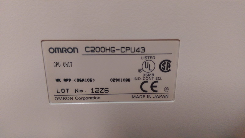 C200HG-CPU43 OMRON CPU UNIT - PLC DCS SERVO Control MOTOR POWER SUPPLY ...
