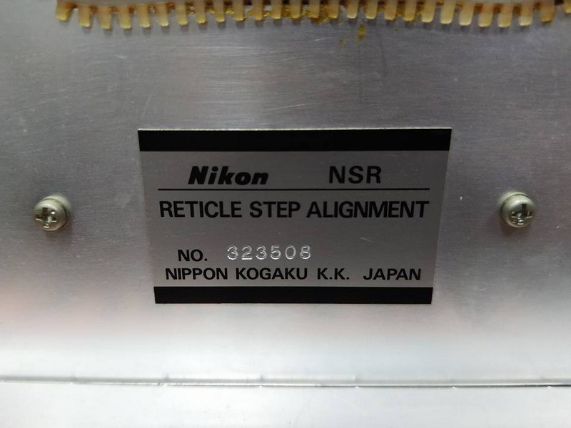 NIKON NSR RETICLE STEP ALIGNMENT NO. 323508 - 裕益科技自動化設備可程式編碼器PLC分散式控制系統DCS