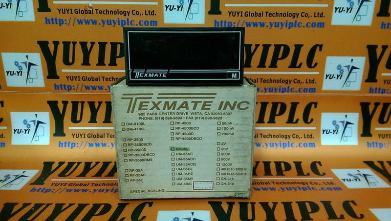TEXMATE UM-35 DIGITAL PANEL METER DISPLAY - 裕益科技自動化設備可程式編碼器PLC分散式控制系統DCS
