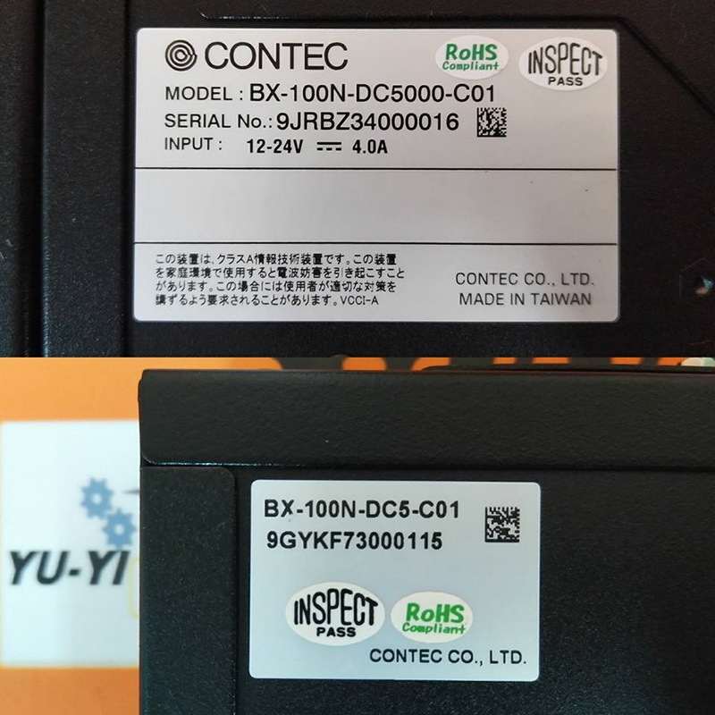 CONTEC BX-100N-DC5000-C01 BOX-PC BX100N SERIES COMPUTE - 裕益科技自動化設備可程式 ...