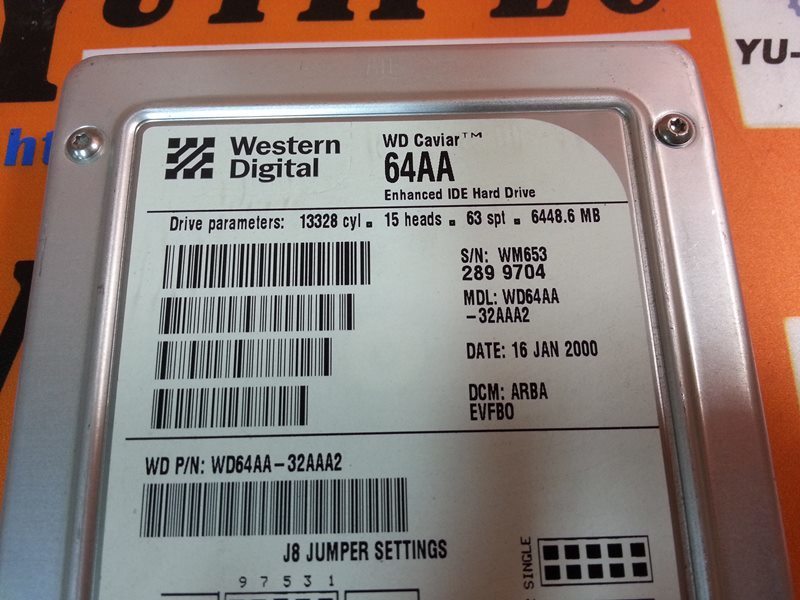 WESTERN DIGITAL 6.4GB HARD DRIVE WD64AA-32AAA2 - 裕益科技自動化設備可程式編碼器PLC分散式 ...