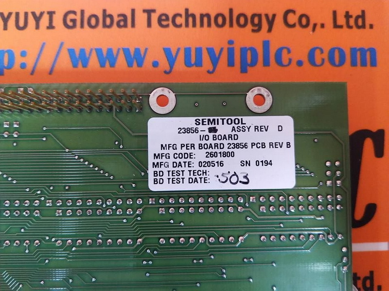 SEMITOOL 23856-503 ASSY REV.D I/O BOARD - 裕益科技自動化設備可程式編碼器PLC分散式控制系統DCS