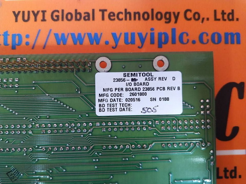 SEMITOOL 23856-505 ASSY REV.D I/O BOARD - 裕益科技自動化設備可程式編碼器PLC分散式控制系統DCS