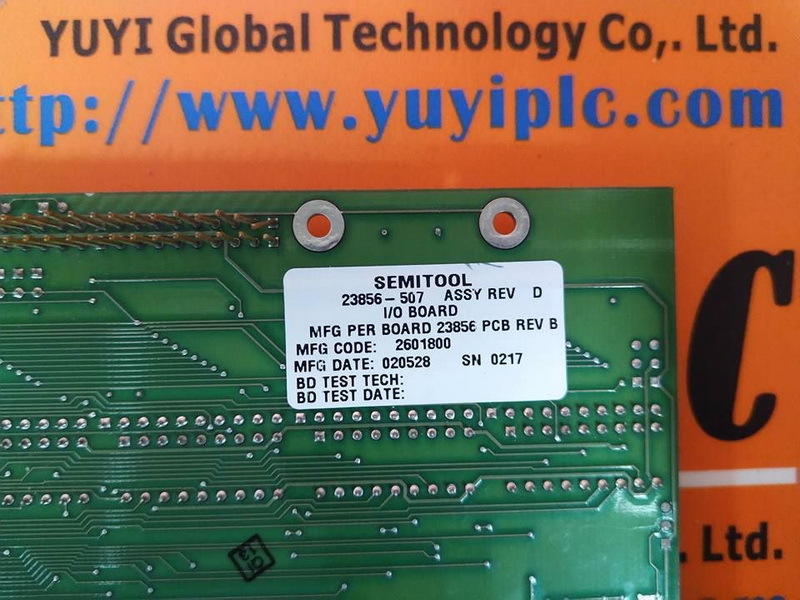 SEMITOOL 23856-507 ASSY REV.D I/O BOARD - 裕益科技自動化設備可程式編碼器PLC分散式控制系統DCS