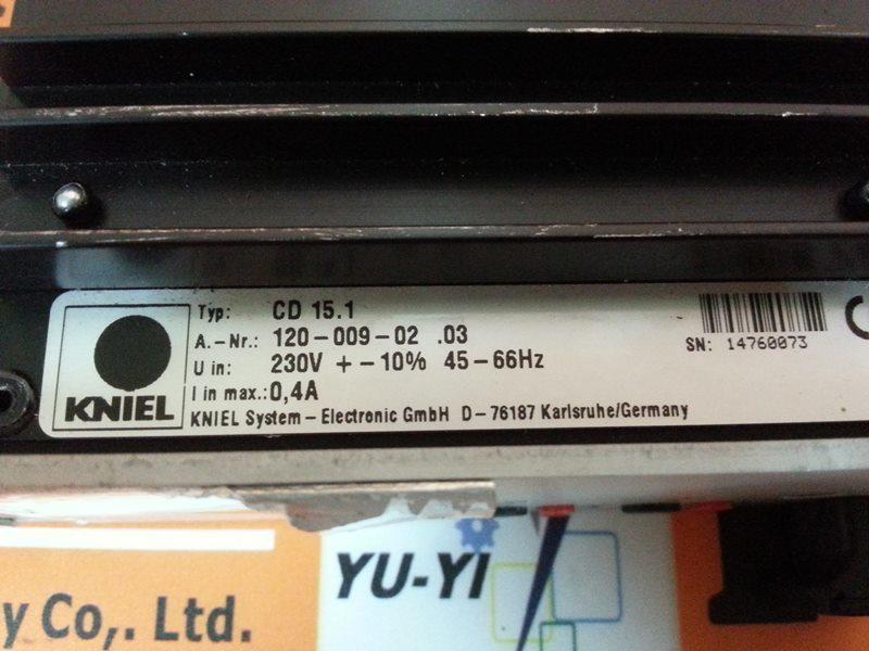 KNIEL CD 15.1 120-009-02.03 Power Supply Spare Parts - PLC DCS SERVO ...