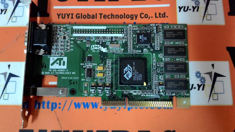 ATI 109-49800-11 Rage Pro Agp Video Card - 裕益科技自動化設備可程式編碼器PLC分散式控制系統DCS