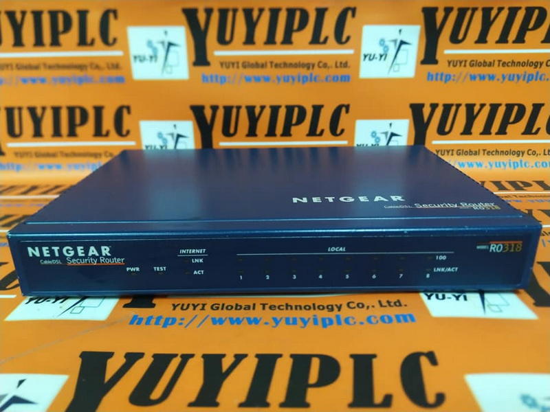 NETGEAR RO318 CABLE/DSL SECURITY ROUTER - 裕益科技自動化設備可程式編碼器PLC分散式控制系統DCS