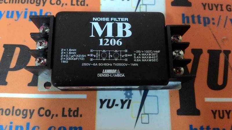 DENSEI-LAMBDA MB1206 NOISE FILTER - PLC DCS SERVO Control MOTOR POWER ...