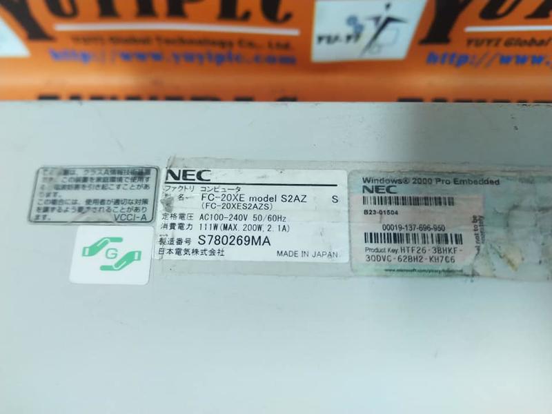 NEC FC-20XE MODEL S2AZ S (FC-20XES2AZS) COMPUTER - 裕益科技自動化設備可程式編碼器PLC分散 ...