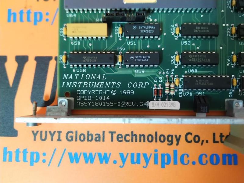 NATIONAL INSTRUMENTS GPIB-1014 VME BOARD - 裕益科技自動化設備可程式編碼器PLC分散式控制系統DCS