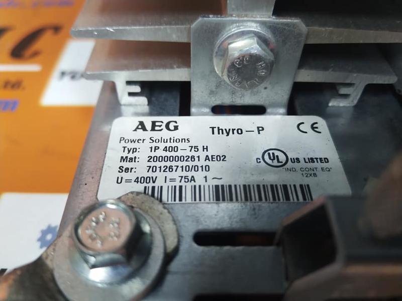 AEG THYRO-P 1P 400-75 H POWER SOLUTIONS - PLC DCS SERVO Control MOTOR ...