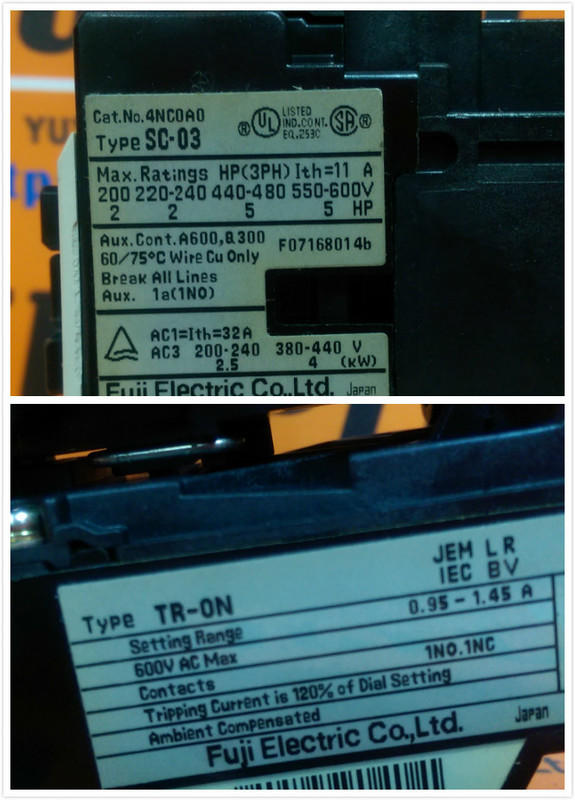 FUJI SC-03 WITH TR-ON Magnetic Contactor-NEW - PLC DCS SERVO Control ...