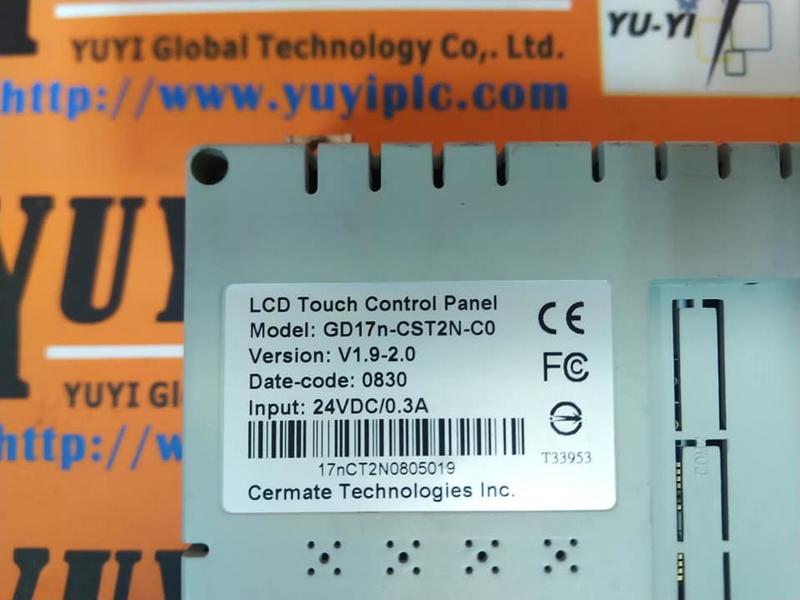 CERMATE GD17n-CST2N-C0 LCD TOUCH CONTROL PANEL - PLC DCS SERVO Control ...