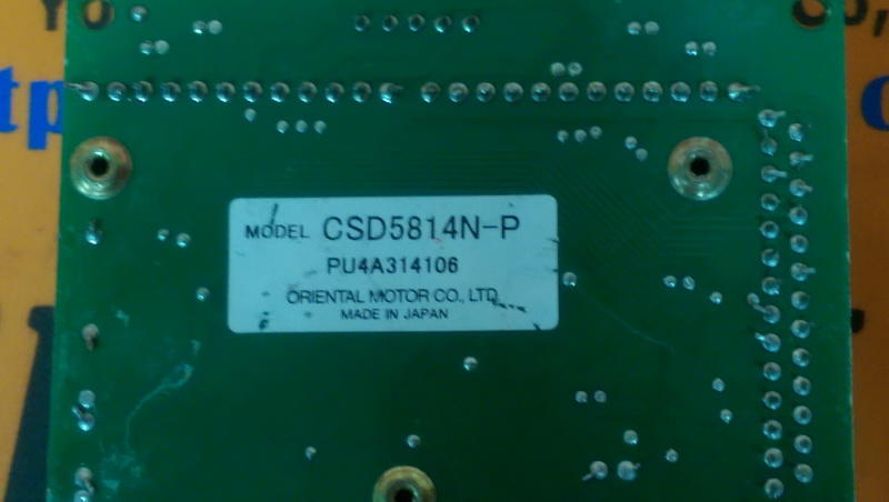 ORIENTAL CSD5814N-P 5 Phase Driver - 裕益科技自動化設備可程式編碼器PLC分散式控制系統DCS