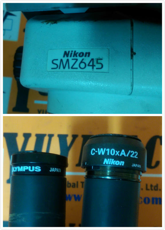 Nikon SMZ645 / C-W10XA/22 Stereo microscope - 裕益科技自動化設備可程式編碼器PLC分散式控制系統DCS