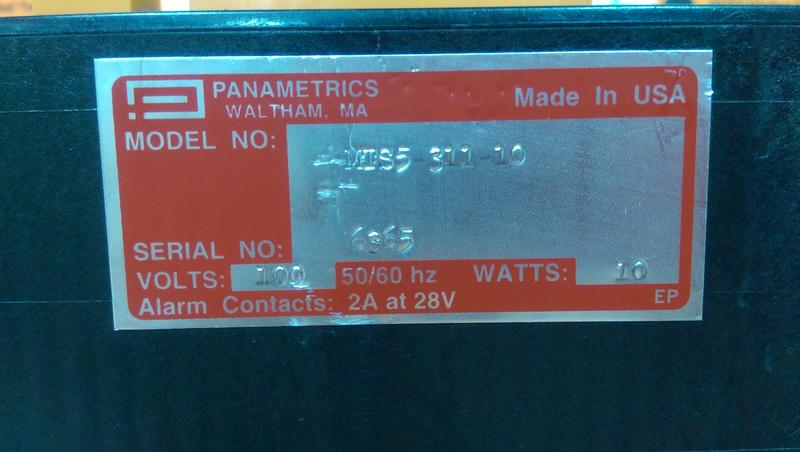 PANAMETRICS MTS5 311-10 MOISTURE TARGET - 裕益科技自動化設備可程式編碼器PLC分散式控制系統DCS