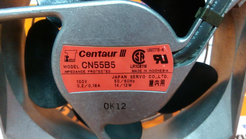 Centaur III CN55B5 100V 0.2/0.18A 14/12W Heat dissipation FAN - 裕益科技自動化 ...