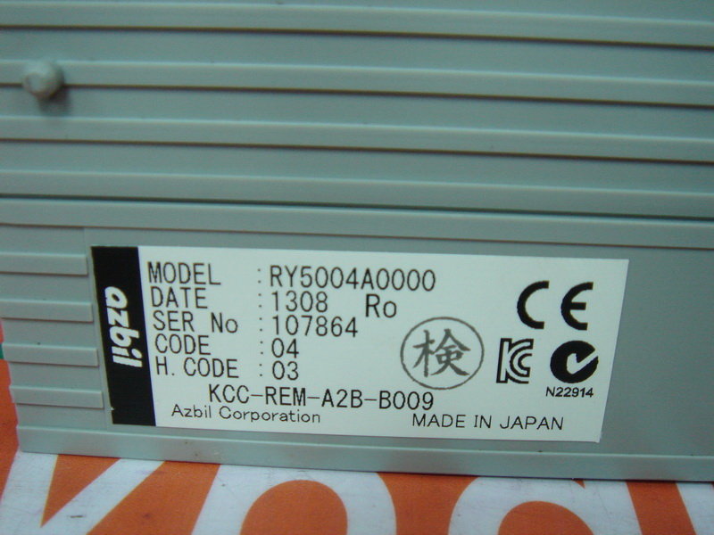 YAMATAKE RY5004A0000 - PLC DCS SERVO Control MOTOR POWER SUPPLY IPC ROBOT