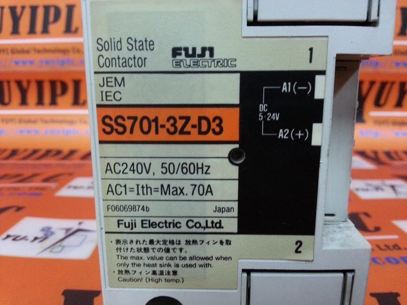 FUJI SOLID STATE RELAY SS701-3Z-D3 - PLC DCS SERVO Control MOTOR POWER ...