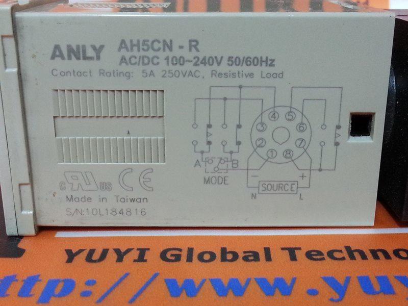 ANLY AH5CN-R Digital Limit Relay - 裕益科技自動化設備可程式編碼器PLC分散式控制系統DCS