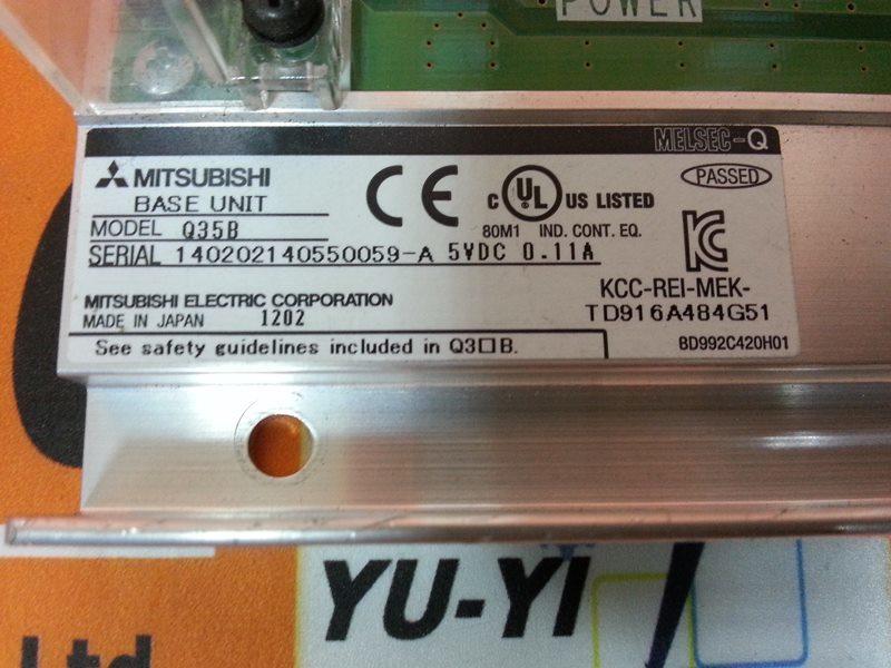 MITSUBISHI MELSEC-Q Q35B BASE UNIT MODULE - 裕益科技自動化設備可程式編碼器PLC分散式控制系統DCS