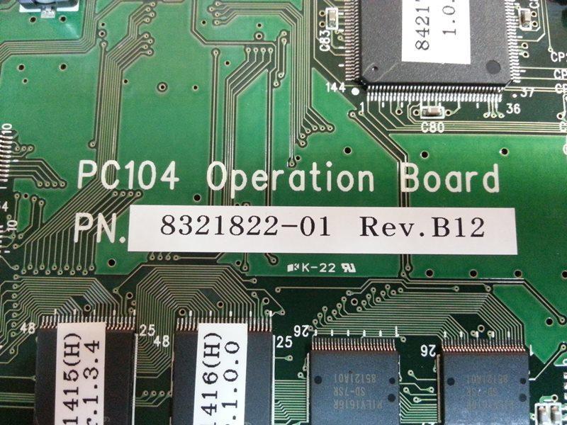 PC104 OPERATION BOARD 8321822-01 REV.B12 - 裕益科技自動化設備可程式編碼器PLC分散式控制系統DCS