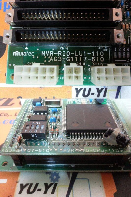 MURATEC AG3-G1107-510 MVR-RI0-CPU-110 BOARD - 裕益科技自動化設備可程式編碼器PLC分散式控制系統DCS