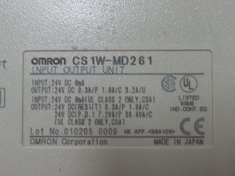 OMRON CS1W-MD261 INPUT OUTPUT UNIT MODULE - 裕益科技自動化設備可程式編碼器PLC分散式控制系統DCS
