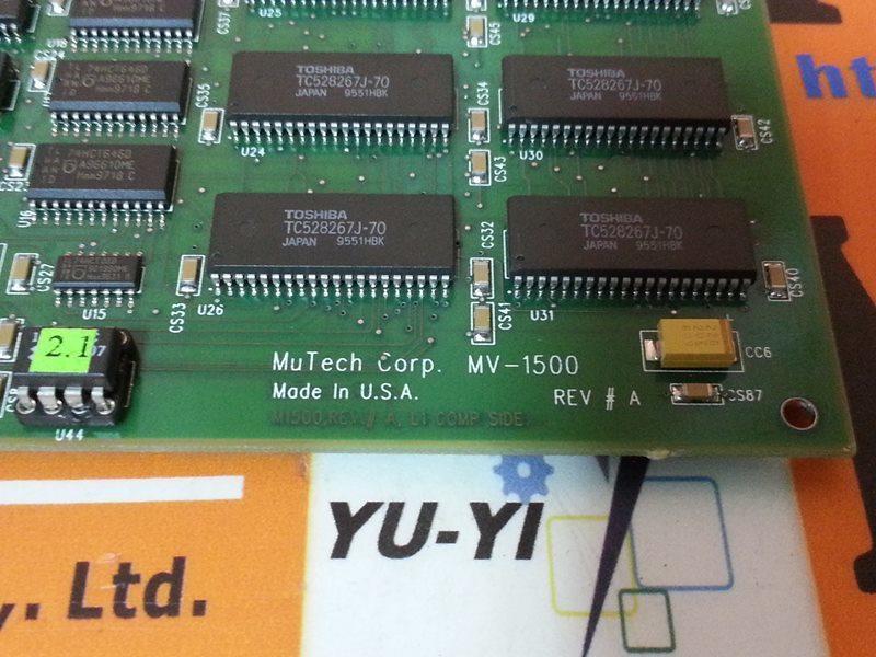 MUTECH PCI IMAGE VIDEO CAPTURE FRAME GRABBER MV-1500 - PLC DCS SERVO ...