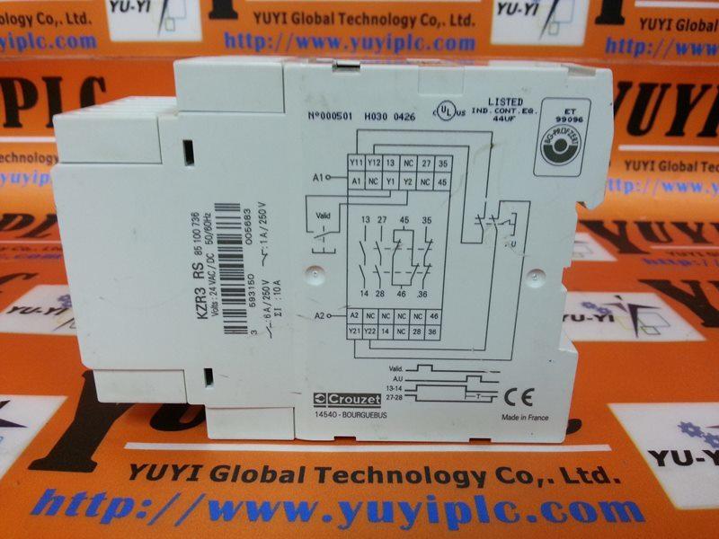 CROUZET KZR3 RS SAFETY RELAYS - 裕益科技自動化設備可程式編碼器PLC分散式控制系統DCS