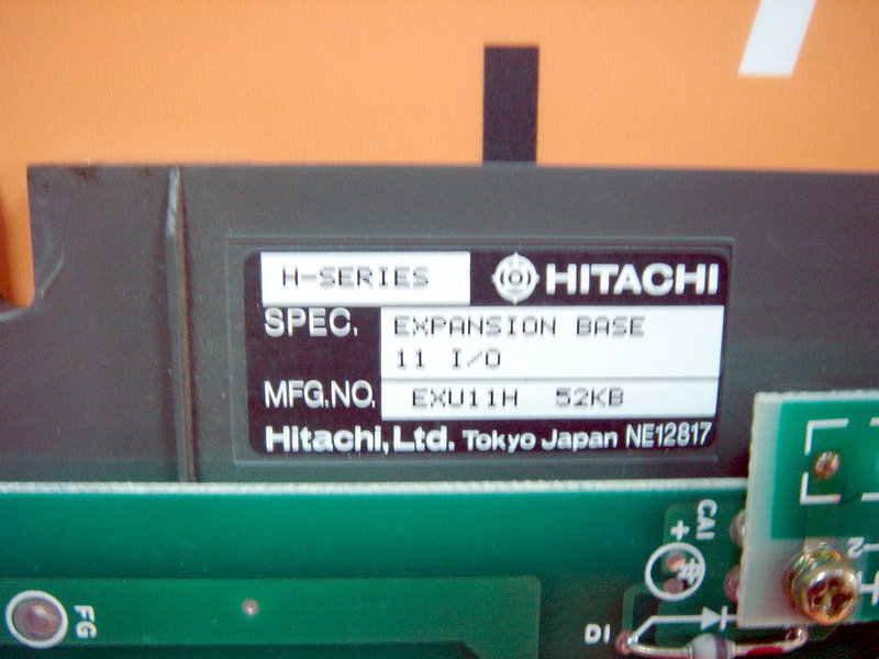 HITACHI H-SERIES EXPANSION BASE 11 I/O EXU11H - 裕益科技自動化設備可程式編碼器PLC分散式控制 ...