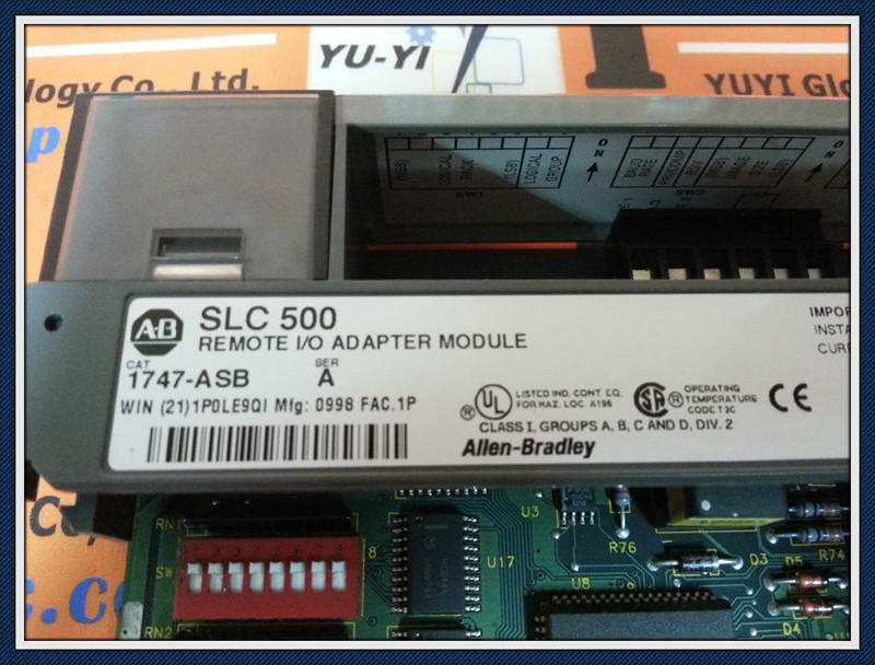 ALLEN-BRADLEY SLC 500 1747-ASB I/O ADAPTER MODULE - 裕益科技自動化設備可程式編碼器PLC ...
