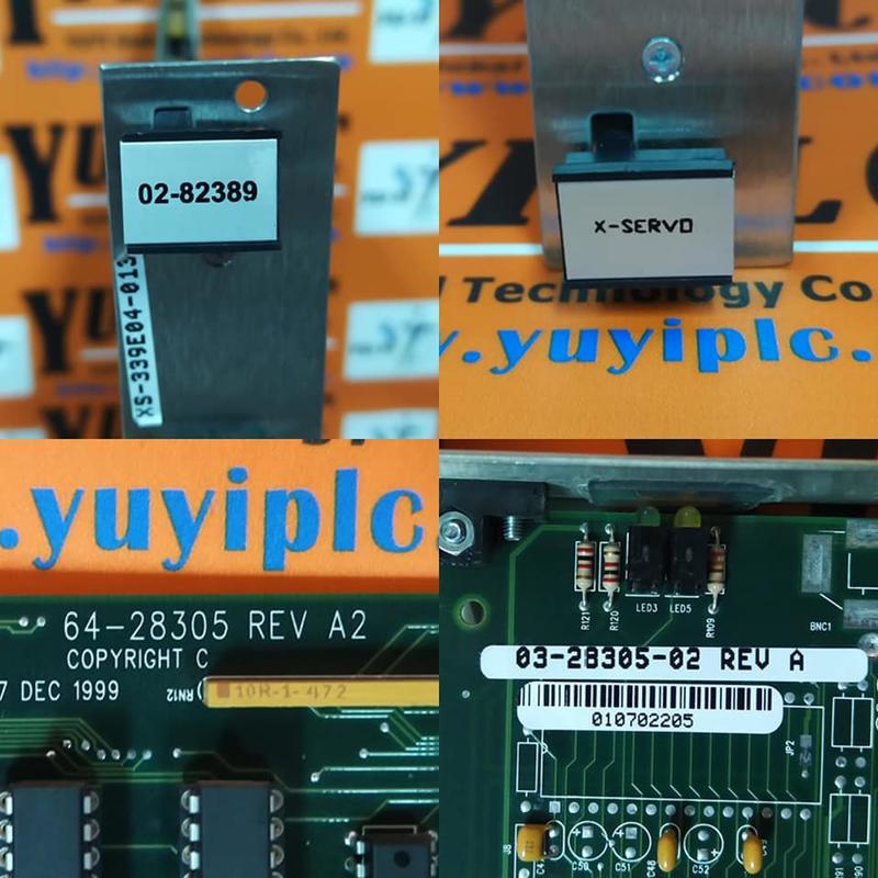 ASM 02-82389 03-28305-02 REV A 64-28305 REV A2 X-SERVO BOARD - PLC DCS ...