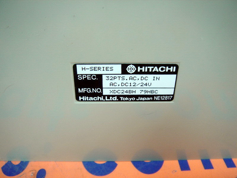 HITACHI H-SERIES 32PTS.AC,DC IN AC,DC 12/24V XDC24BH - 裕益科技自動化設備可程式編碼器 ...