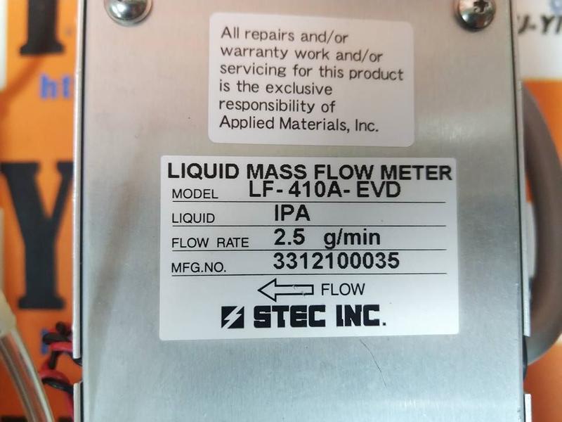 STEC INC. LF-410A-EVD LIQUUID MASS FLOW METER - PLC DCS SERVO Control ...