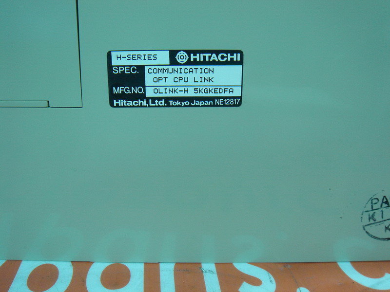 HITACHI H-SERIES COMMUNICATION OPT CPU LINK OLINK-H - 裕益科技自動化設備可程式編碼器 ...