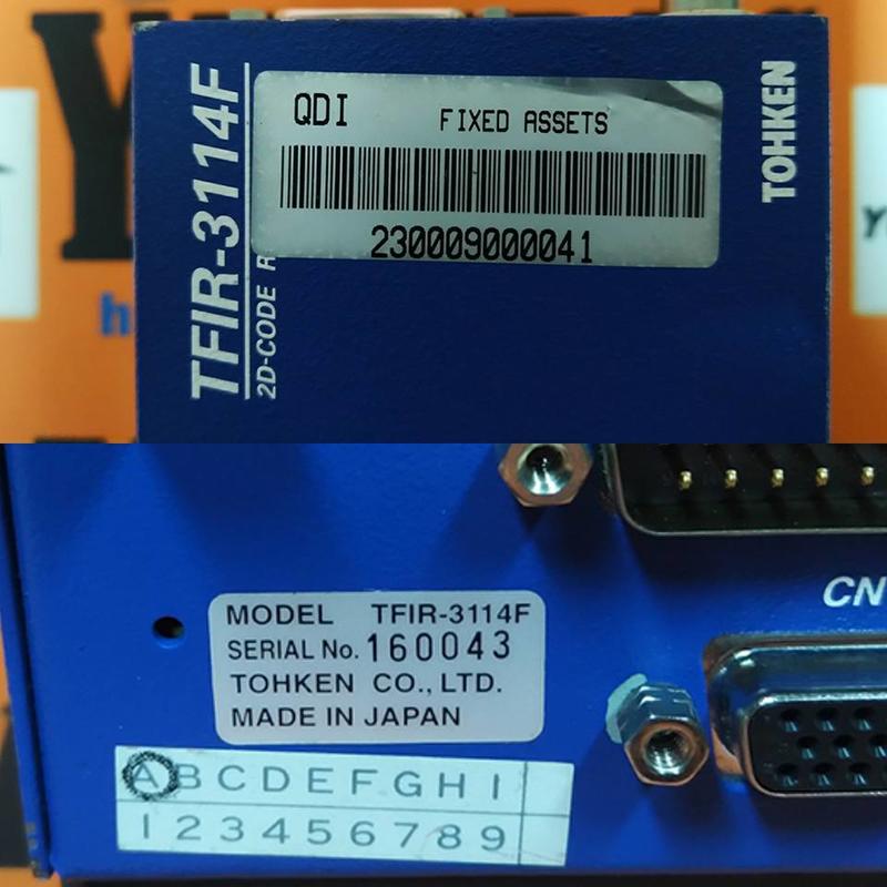 TOHKEN TFIR-3114F 2D-CODE READER - 裕益科技自動化設備可程式編碼器PLC分散式控制系統DCS