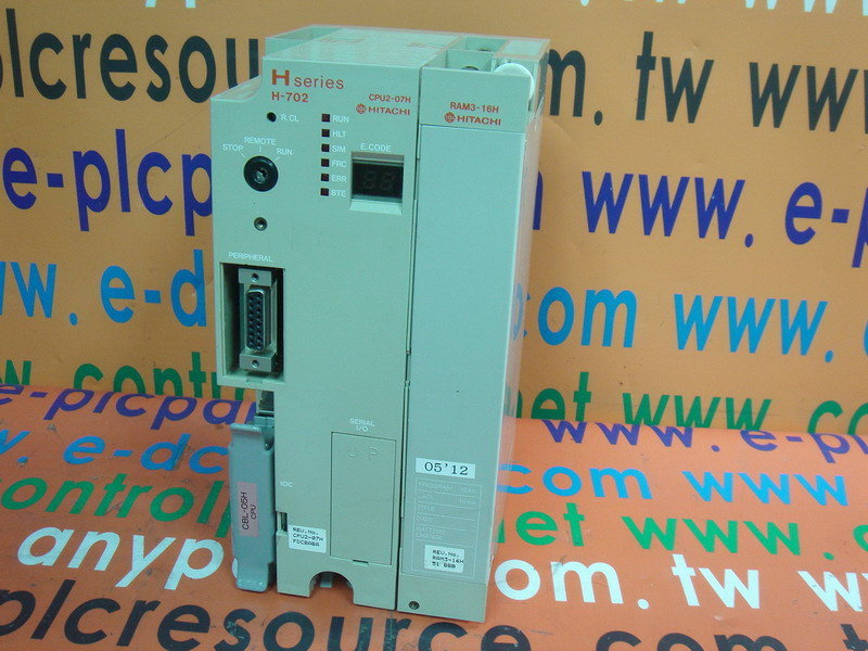 HITACHI H-SERIES CPU MODULE CPU2-07H4KFDCBABA - PLC DCS SERVO Control ...