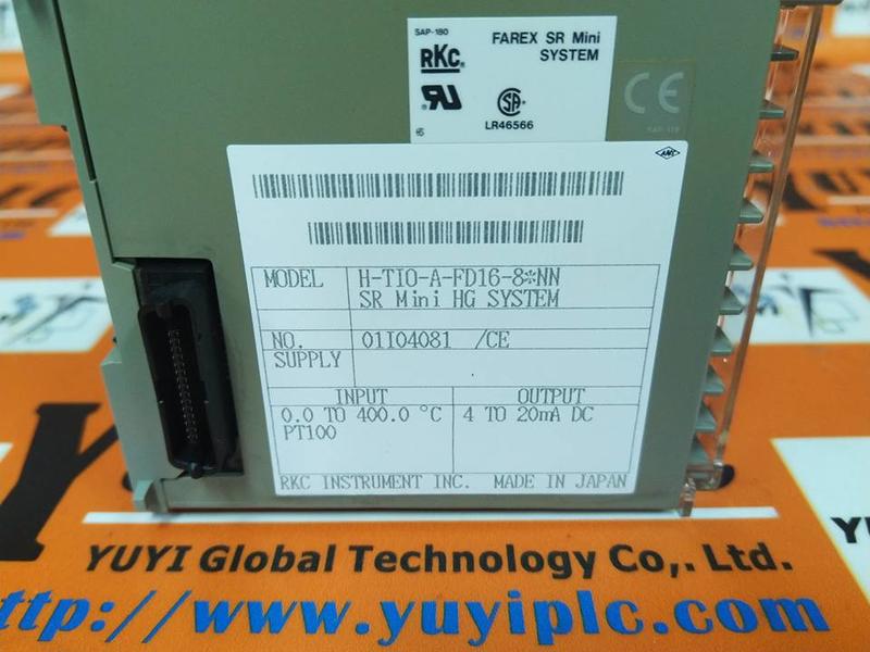 RKC FAREX SRM SR Mini HG SYSTEM RKC H-TIO-A-FD16-8*NN - PLC DCS SERVO ...