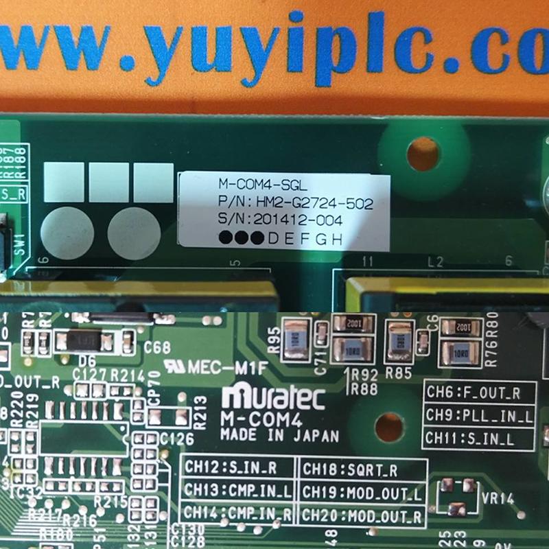 MURATEC M-COM4-SGL HM2-G2724-502 MEC-M1F1 PC BOARD - PLC DCS SERVO ...