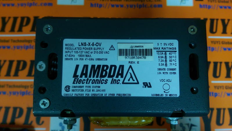 LAMBDA LNS-X-5-OV Power Supply - 裕益科技自動化設備可程式編碼器PLC分散式控制系統DCS