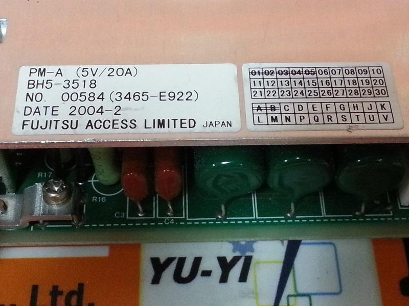 FUJITSU PM-A / BH5-3518 / 3465-E922 - 裕益科技自動化設備可程式編碼器PLC分散式控制系統DCS