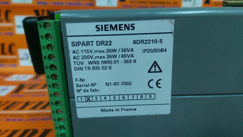 SIEMENS SIPART DR22 6DR2210-5 controller - PLC DCS SERVO Control MOTOR ...