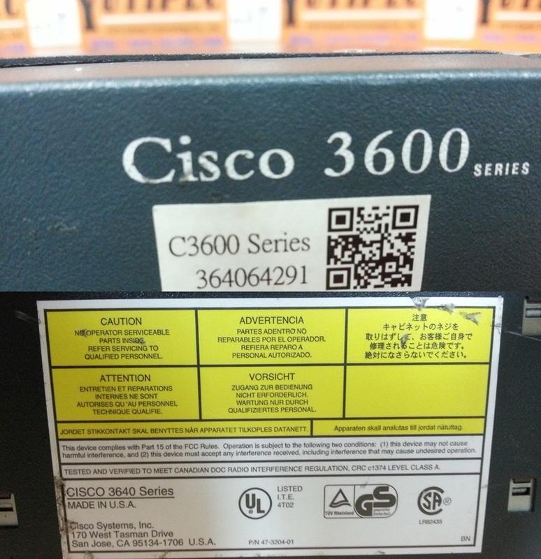 CISCO 3600 SERIES ROUTER 3640 - 裕益科技自動化設備可程式編碼器PLC分散式控制系統DCS